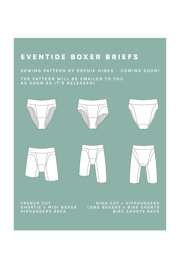 Eventide Boxer Briefs - Downloadable PDF Sewing Pattern – Sophie Hines