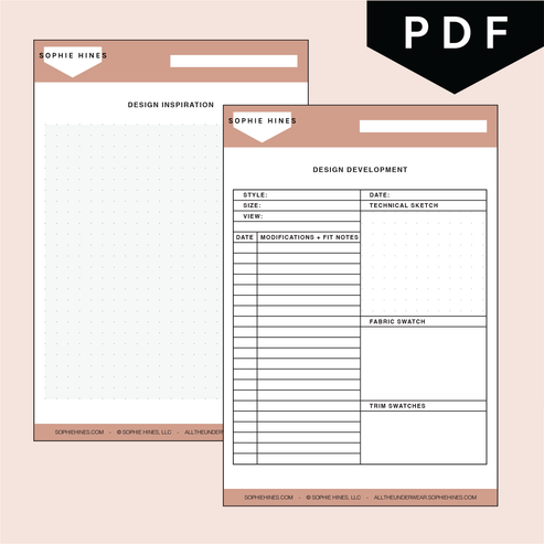 Design Development Sheets - Downloadable PDF + PNG – Sophie Hines