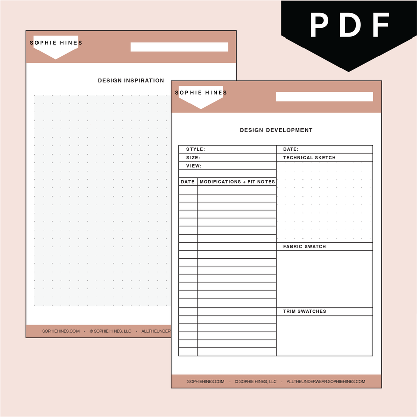 Design Development Sheets - Downloadable PDF + PNG – Sophie Hines