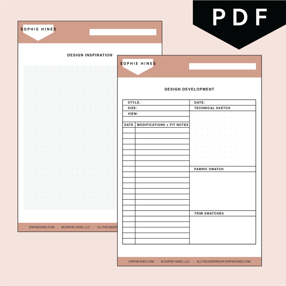 Design Development Sheets - Downloadable PDF + PNG – Sophie Hines