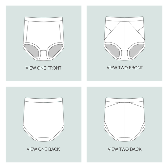 Median Knickers High Waist Sewing Pattern - Paper Copy | Sophie Hines
