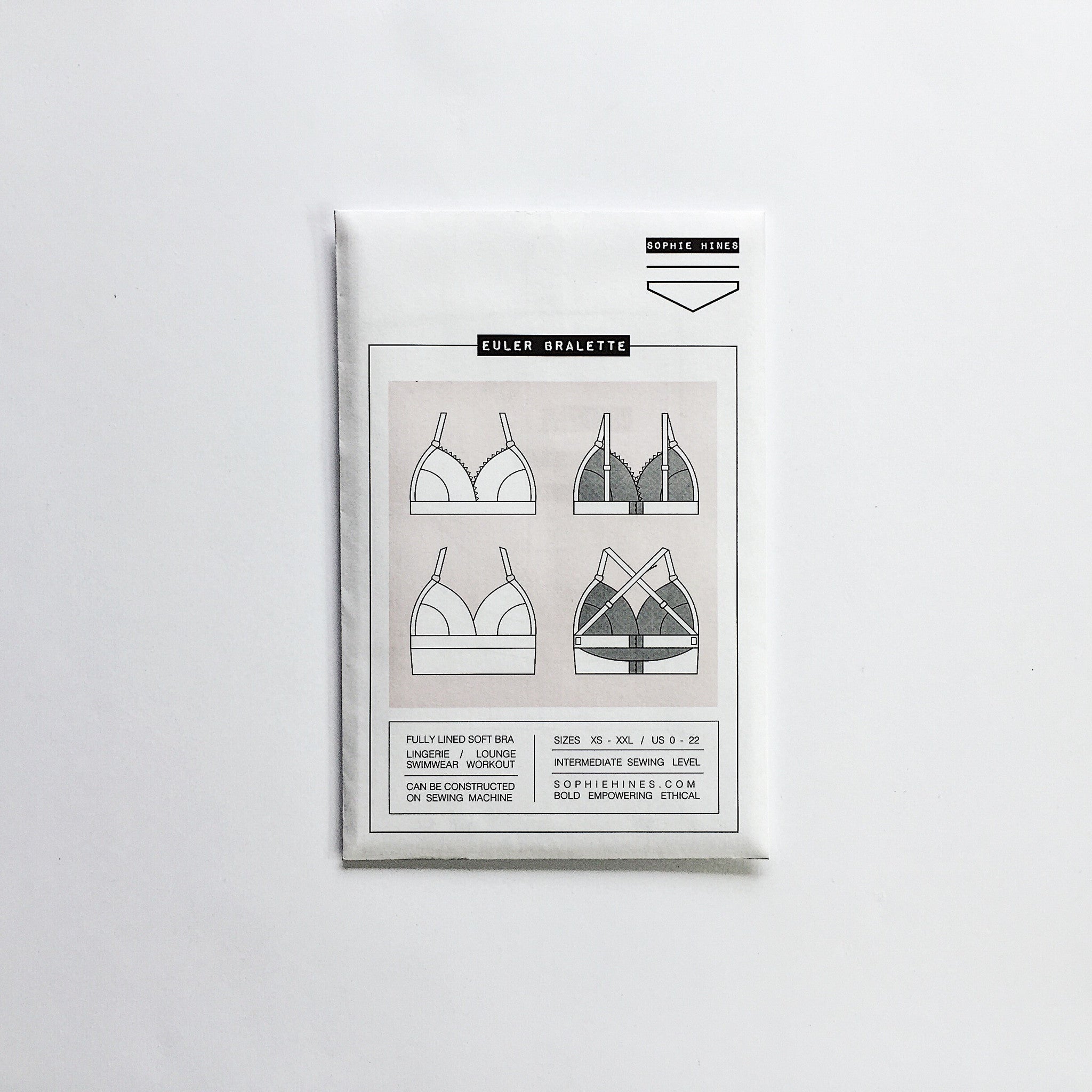 Euler Bralette - Paper Sewing Pattern – Sophie Hines